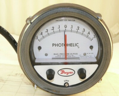 DWYER PHOTOHELIC A3000 SERIES PRESSURE SWITCH GAUGE MODEL A3004 | eBay