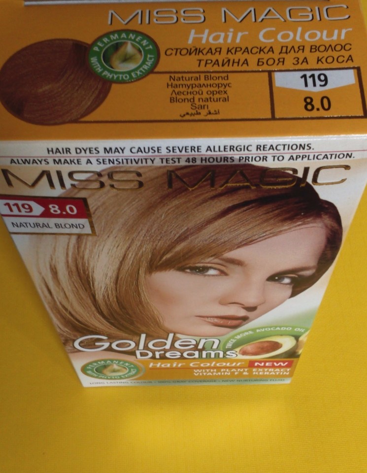 Miss Magic Intensive Color Unisex Cream with Avocado oil Hair Color ...