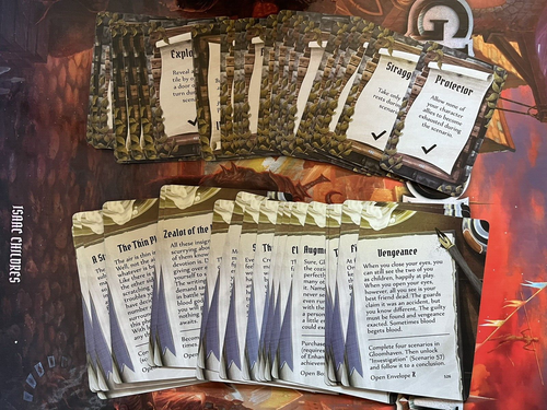 Set Of (24) Gloomhaven Battle Goal Cards & (24) Personal Quest Cards Original | eBay