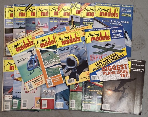 Flying Models Airplane Magazines 1989-1994 Lot of 59 | eBay