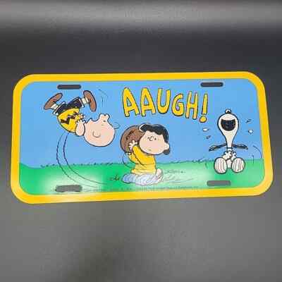 Peanuts Charlie Brown Lucy Snoopy License Plate | eBay