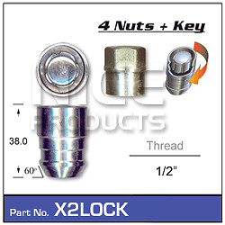 NICE PRODUCTS Lock Nuts (set of 4) X2LOCK X2LOCK | eBay Australia