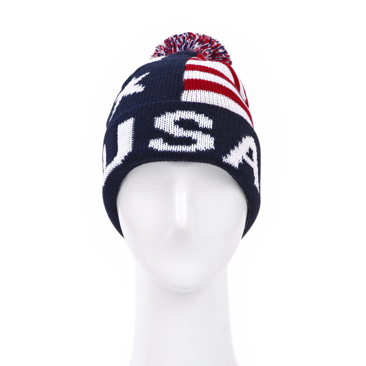 Premium Unisex Warm Knit USA American Flag Style Beanie Hat- Diff ...
