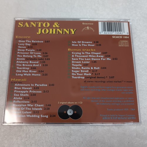 Santo & Johnny Encore CD Easy Listening Hawaii | eBay