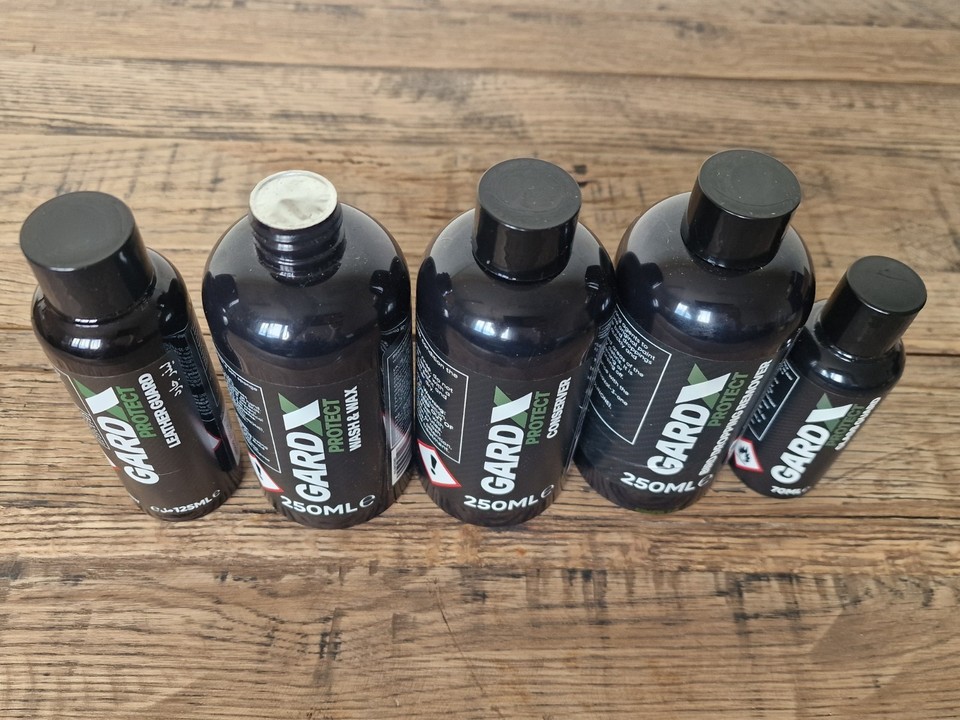 GuardX Car Cleaning & Protection Kit – 5 Bottles – Leather, Glass, Bird ...
