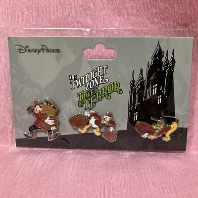 Disney Tower of Terror Twilight Zone Pin Set Goofy Pluto Donald Pins ...