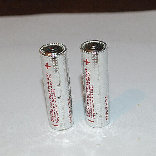 Vintage Lot of 2 Mallory AA Transistor Radio Batteries | eBay