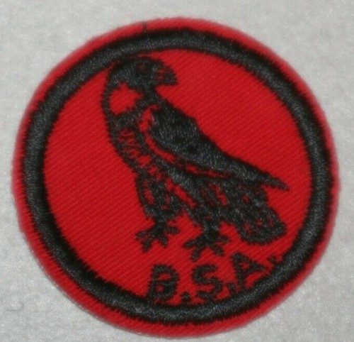 BOY SCOUTS 1953-1972 HAWK PATROL PATCH MEDALLION 05 RED TWILL RD/WH ...