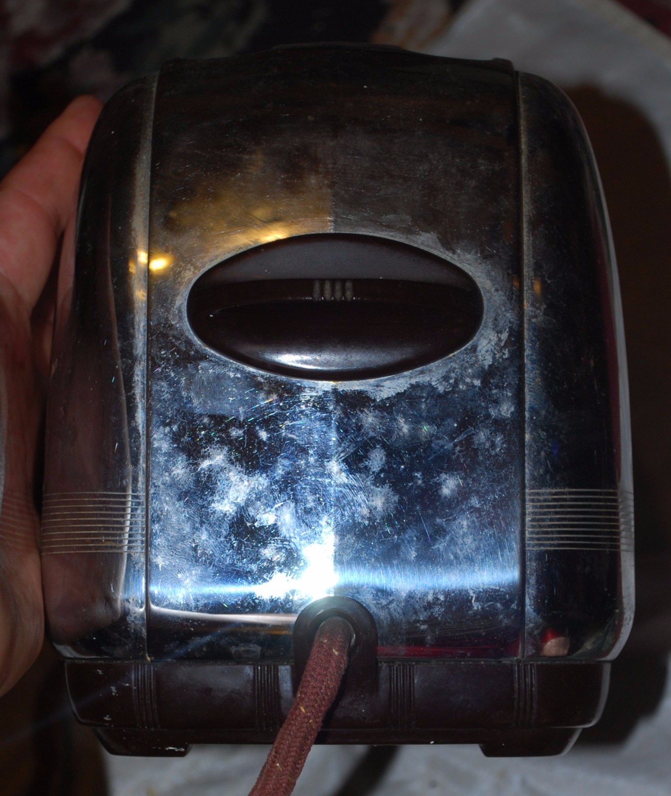 Vintage Toastmaster USA Chrome Bakelite Handles Base Pop-Up 1B9 Toaster ...