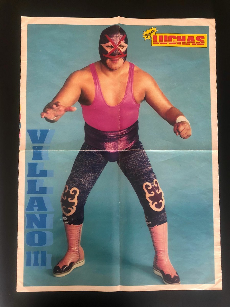 Affiche De Luchador Vintage Mexican Luchador Wrestler Painting Claude