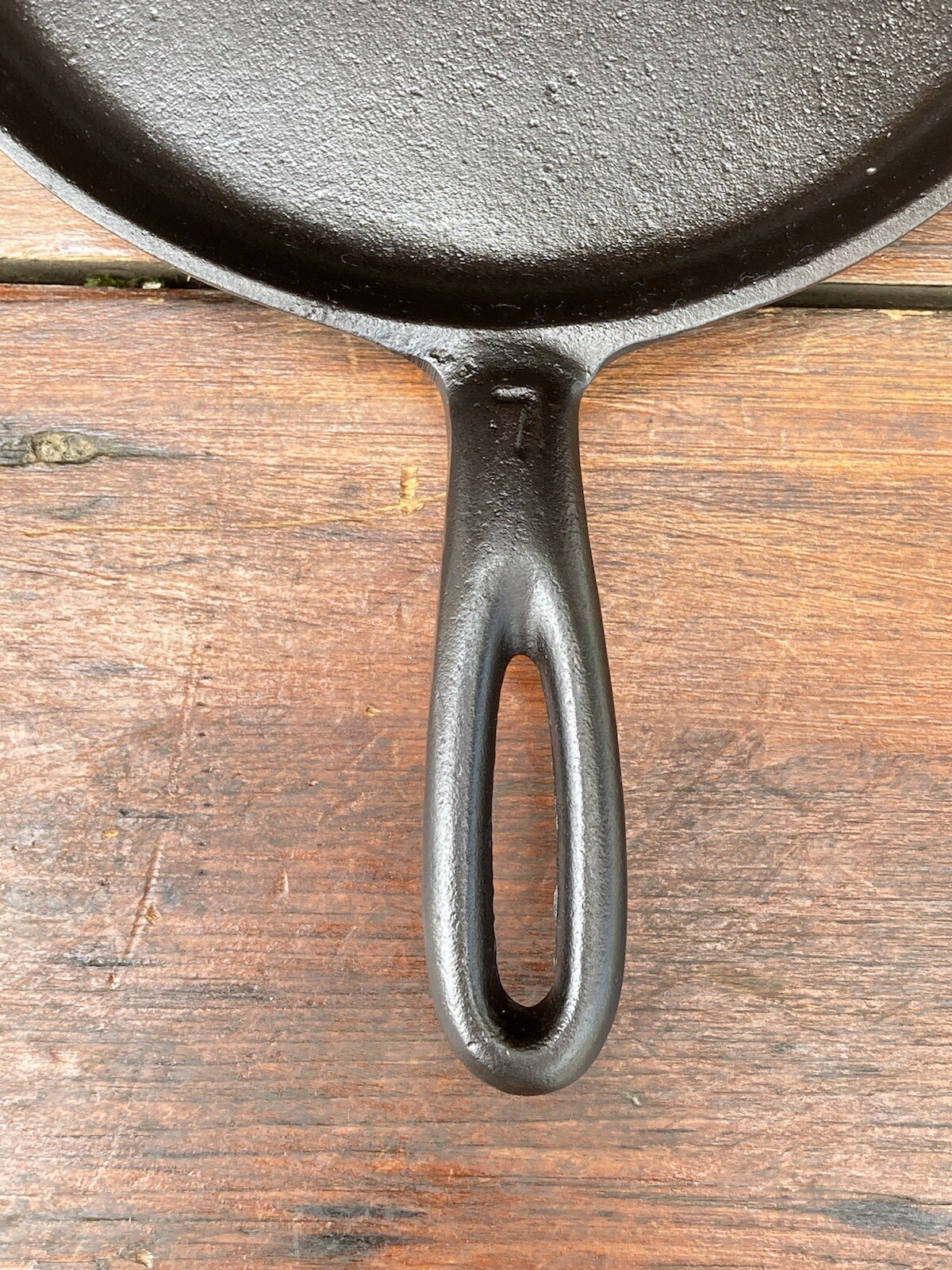 Martin Cast Iron #7 Shallow Skillet with Hamburger Logo | eBay