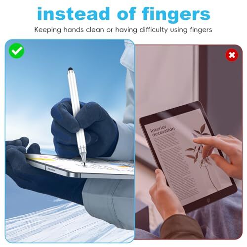 Stylus Pen for Touchscreen - 8 Pack, Better Than Finger, Rubber Tip ...