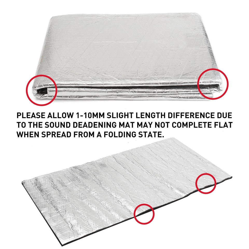 39"x59" Sound Deadener Noise Proof Deadening Mat Car Heat Shield ...