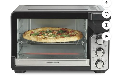 Hamilton Beach 31460 Easy View XL Toaster Oven with Sure-Crisp Air Fry ...