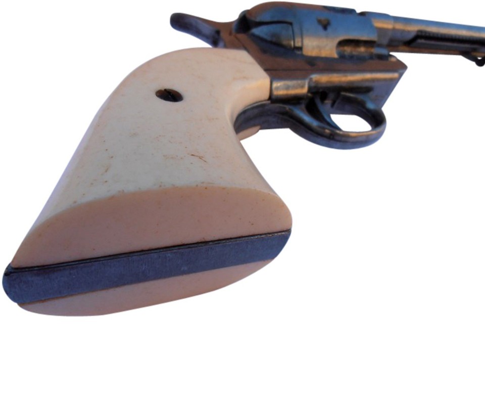 Denix Old West Frontier Replica Grey Finish, Ivory Grips Revolver Non ...