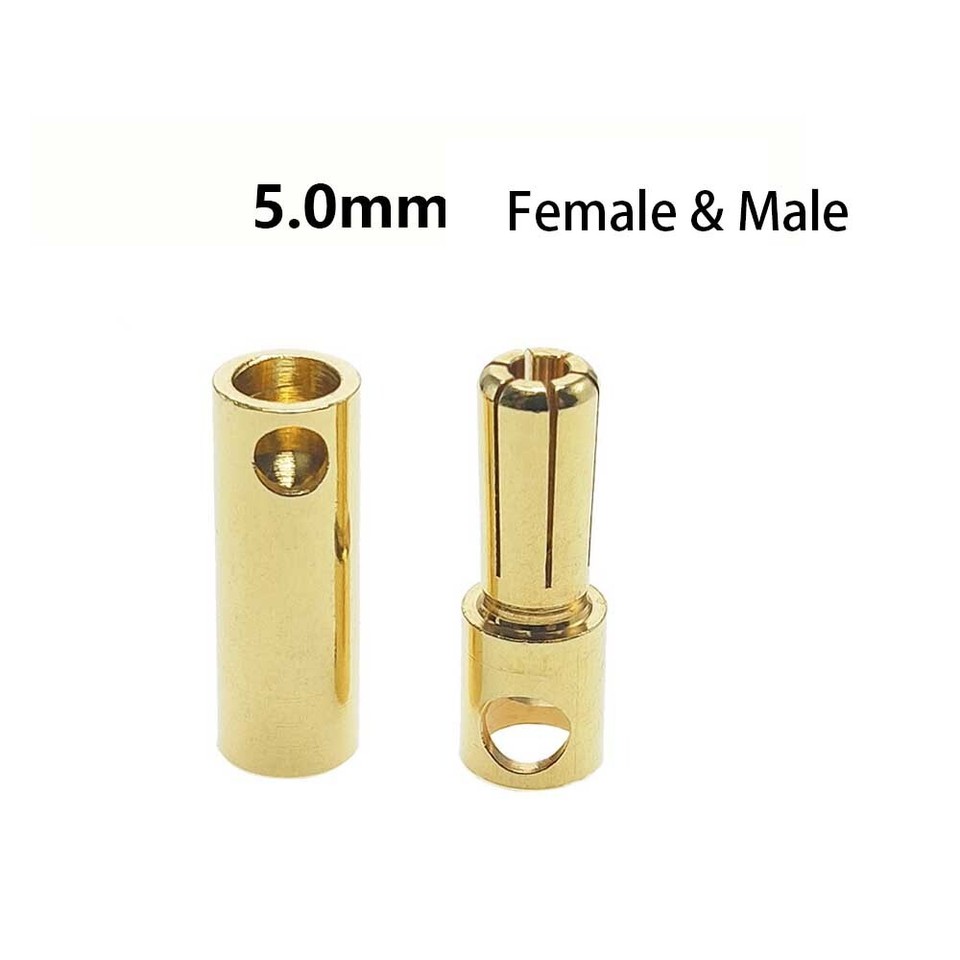 40pcs Banana Bullet Connector Plug Male Female for Battery ESC Motor ...
