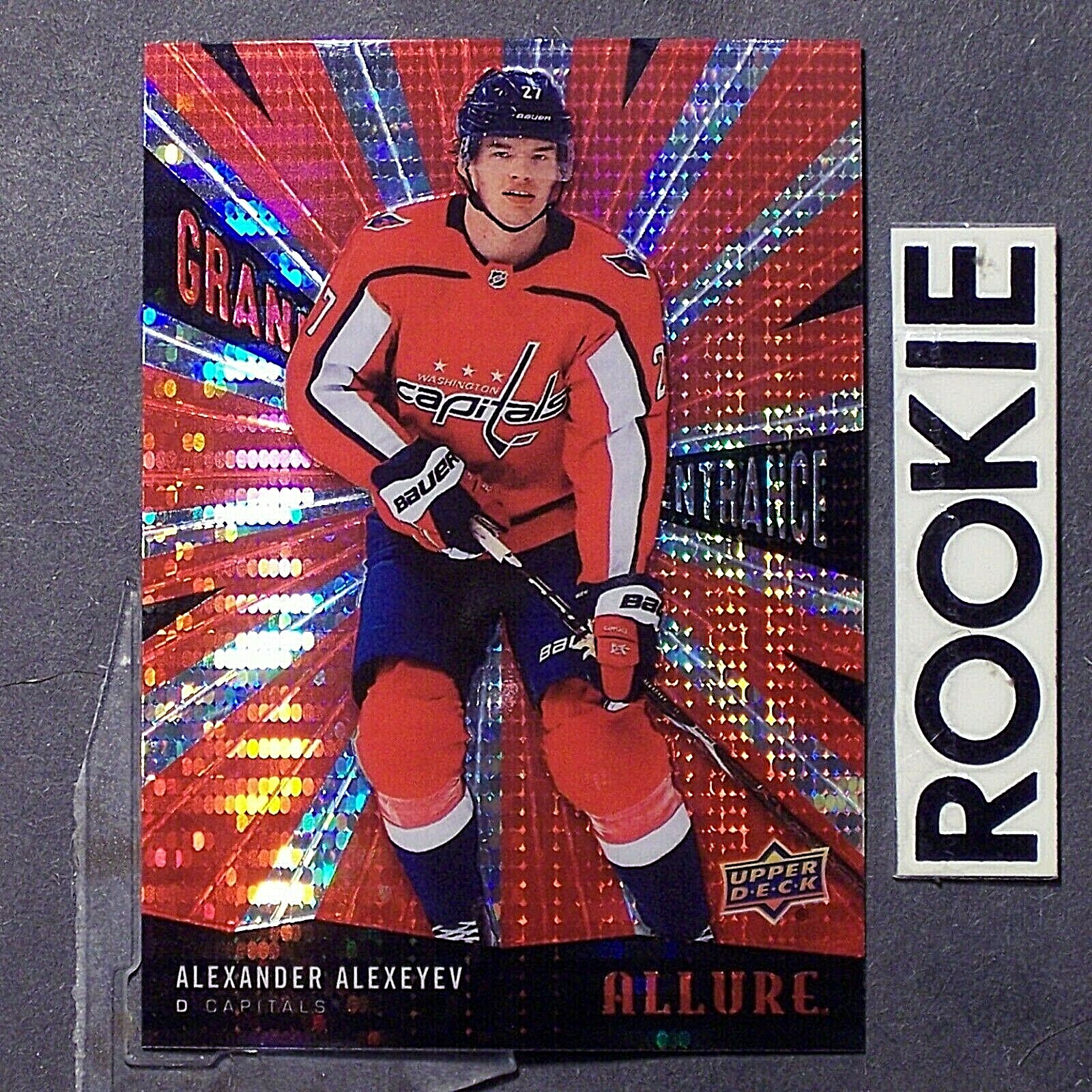 ALEXANDER ALEXEYEV RC 2020-21 Upper Deck Allure Grand Entrance RED # ...