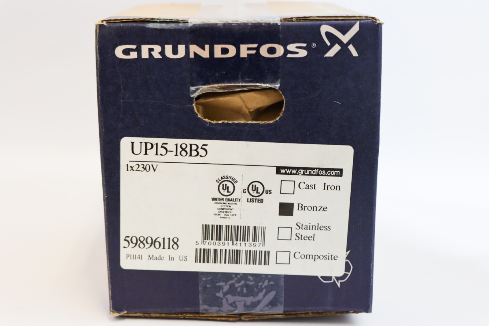 Grundfos 59896118 - Up15-18B5 230V Circulating Pump | eBay