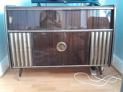 Bluespot /Blaupunkt Radiogram Sideboard Record Player With Cocktail ...