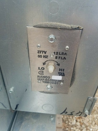 TITUS DTFS-C-10-L-Digital Powered Terminal Fan Unit 277V 1PH-3KW-1/4HP ...