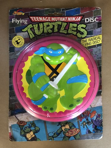 1989 Teenage Mutant Ninja Turtles Leonardo Flying Disc Sealed No. 8301 ...