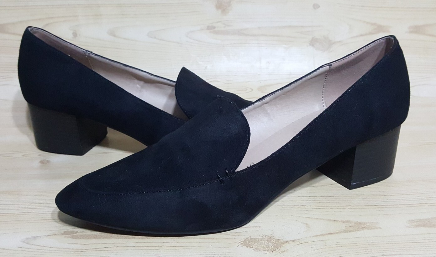 Chinese Laundry Black Suede Loafers Slip On Womens Shoes 9.5 | eBay