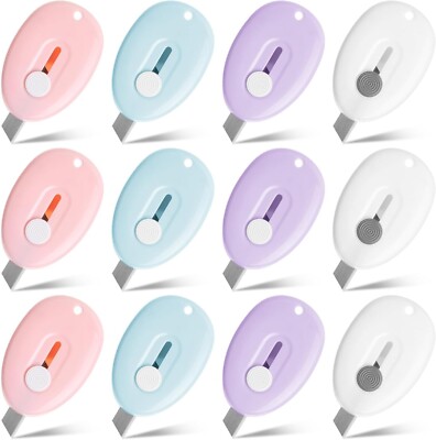 3/12 Mini Box Cutter Retractable Crafting Small Utility Knife Cutters ...