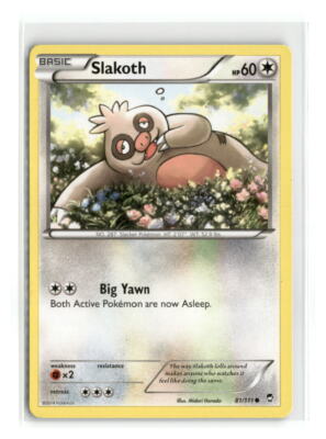 Slakoth - #81/111 - Pokemon TCG Card-LP | eBay