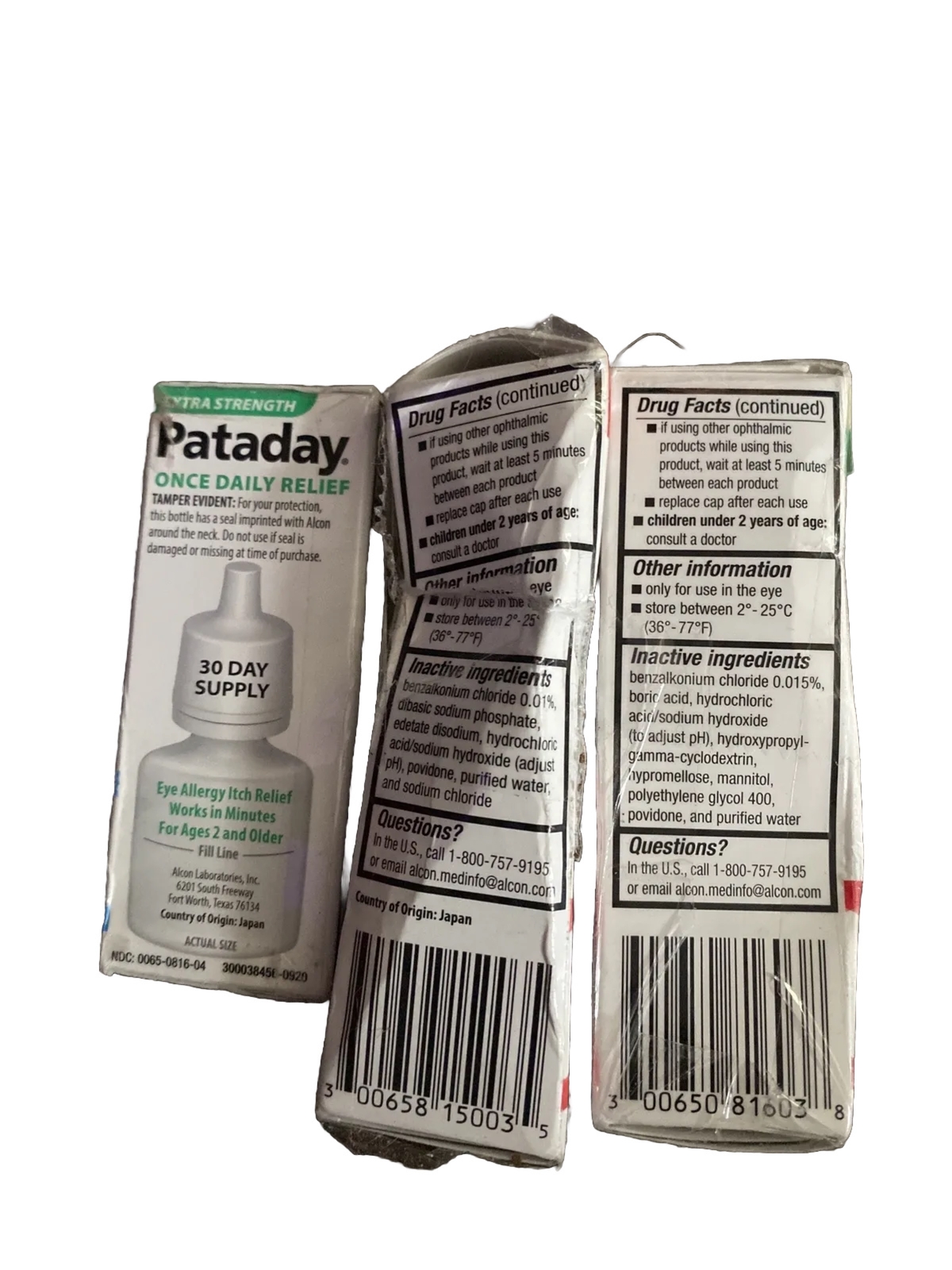 Alcon Pataday Once Daily Relief Eye Allergy Itch Relief Extra Strength ...