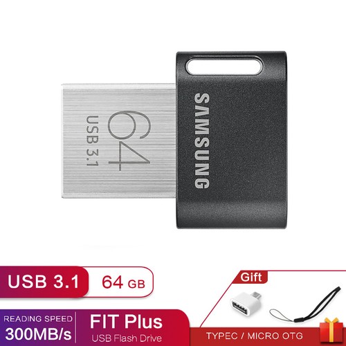 Samsung FIT Plus Tiny UDisk 64GB USB 3.1 Flash Drive Memory Stick ...