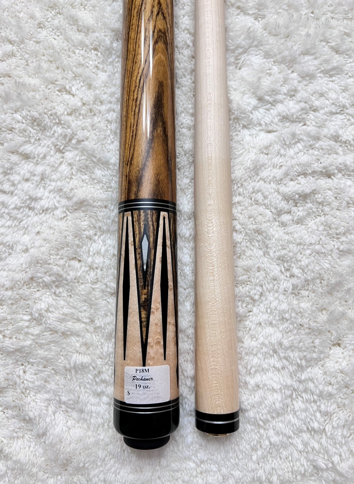 Pechauer P18-M Pro Series Pool Cue, w/12.75mm Shaft (Bocote Wood) FREE ...