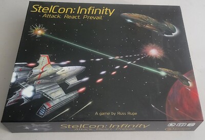 Conquest Gaming LLC- Boardgame StelCon: Infinity Attack, React, Prevail ...