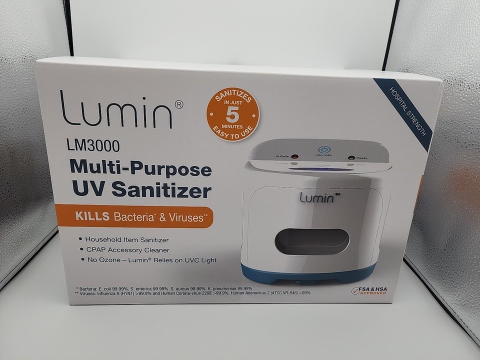 Lumin LM3000 Household Item sanitizer UV Sanitizer Brand New CPAP ...