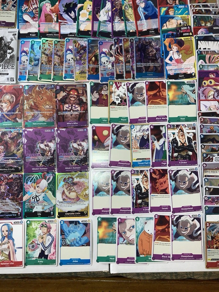 ONE PIECE Card Collection Lot Super Pre, Sealed, Luffy Leader Pre ...
