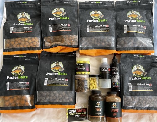 Bait Bundle 7 Kg Boilies Pop Ups Glugs Parker Baits DNA Sticky Baits ...