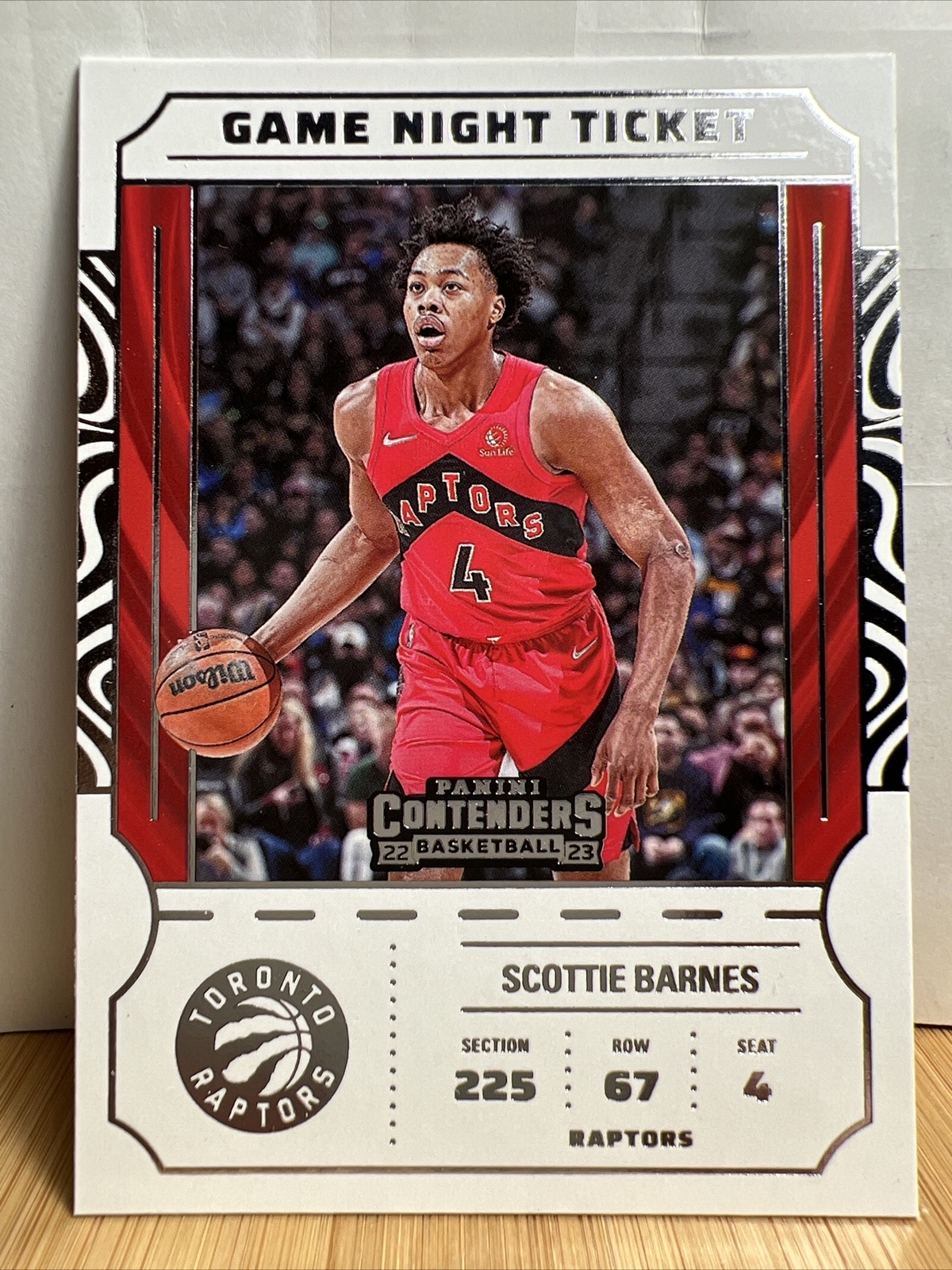 2022-23 Panini Contenders Scottie Barnes Game Night Ticket Toronto ...