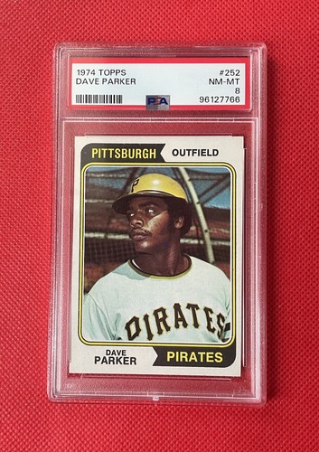 1974 Topps #252 Dave Parker PSA 8 Graded Very Sharp! Rookie Card RC ...