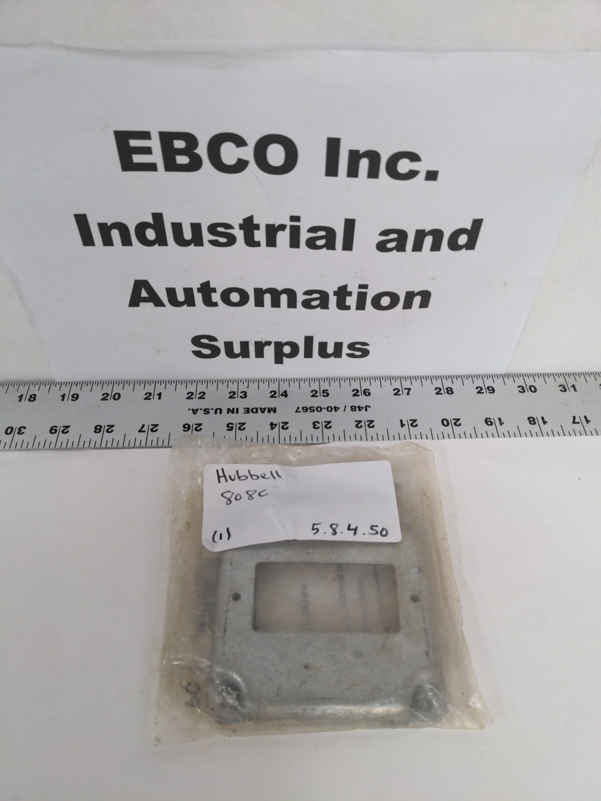 Hubbell Raco Exposed Work Cover Plate for 4" Square Box, 1/2" Raised ...