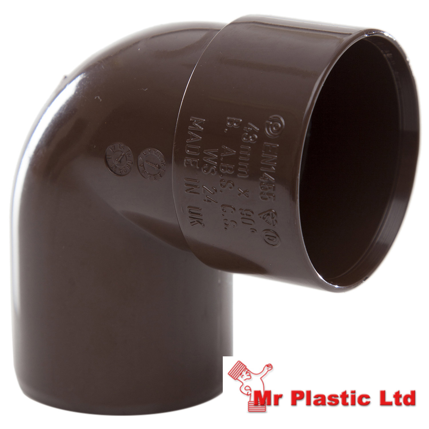 Polypipe 40mm Solvent Weld Waste Fittings in Brown (actual size 43mm ...