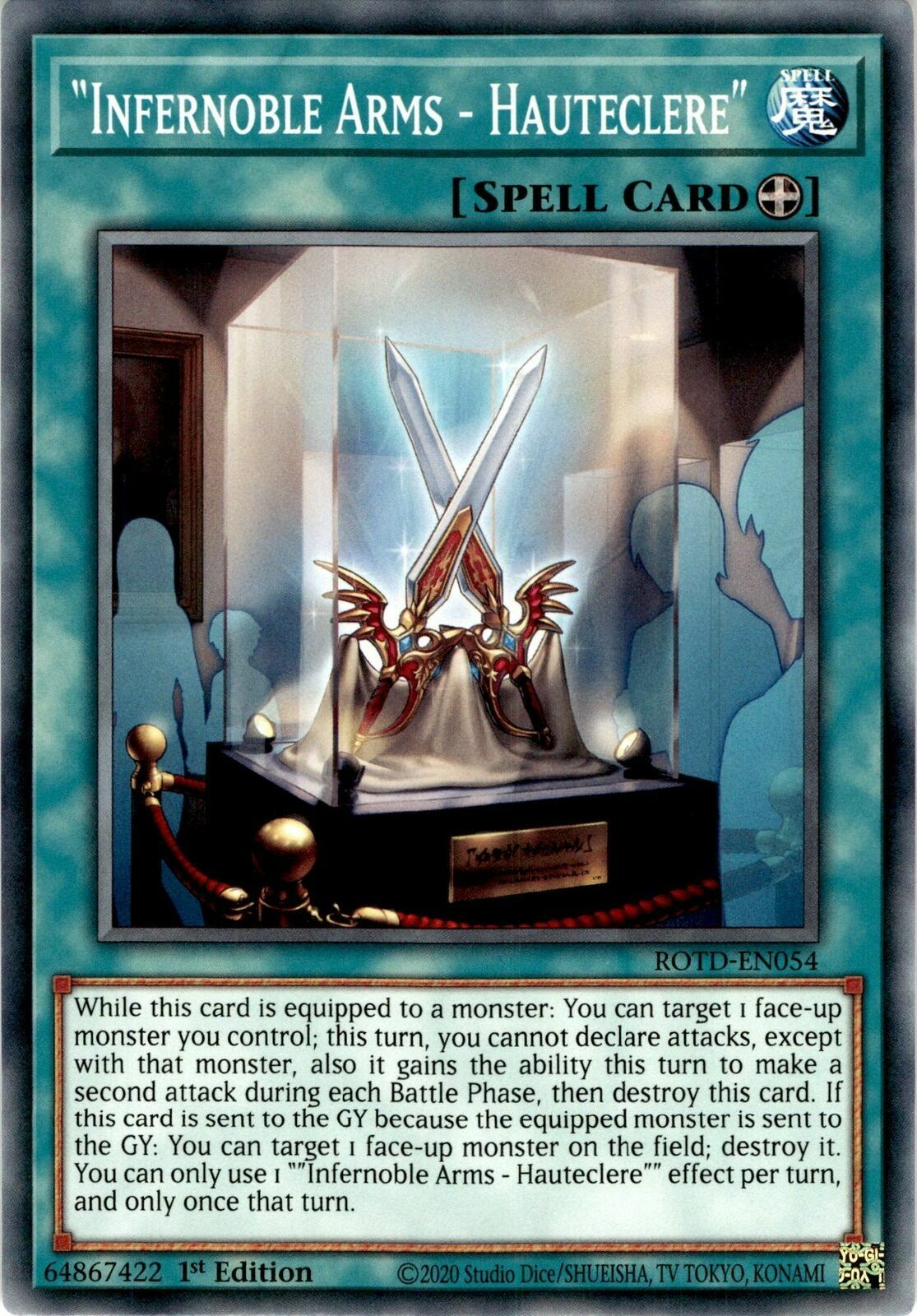 Yugioh 3x "Infernoble Arms - Hauteclere" - ROTD-EN054 - Common - 1st ...