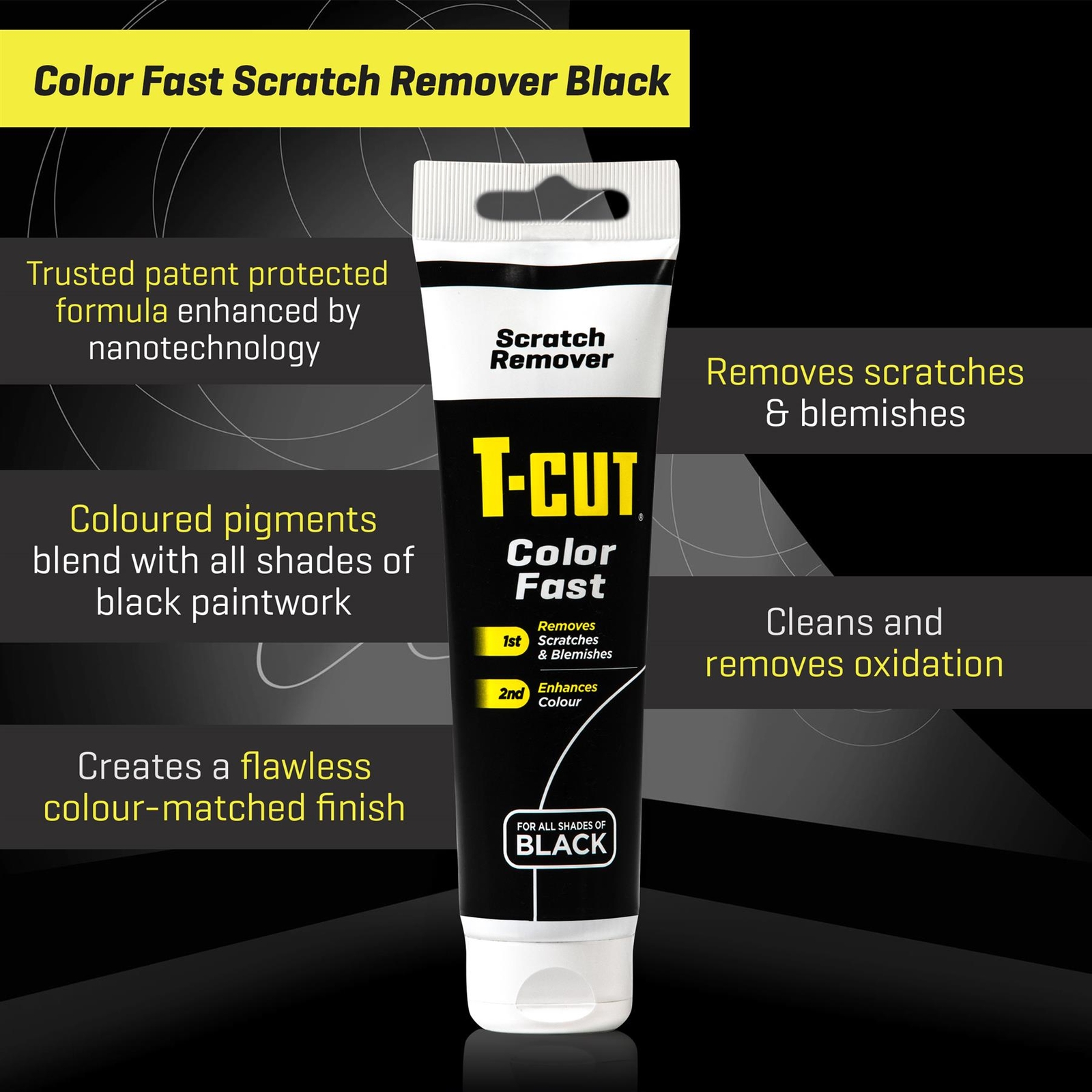 T-Cut Fast Scratch Scuff Blemish Remover Black Car Paint Cleaner ...