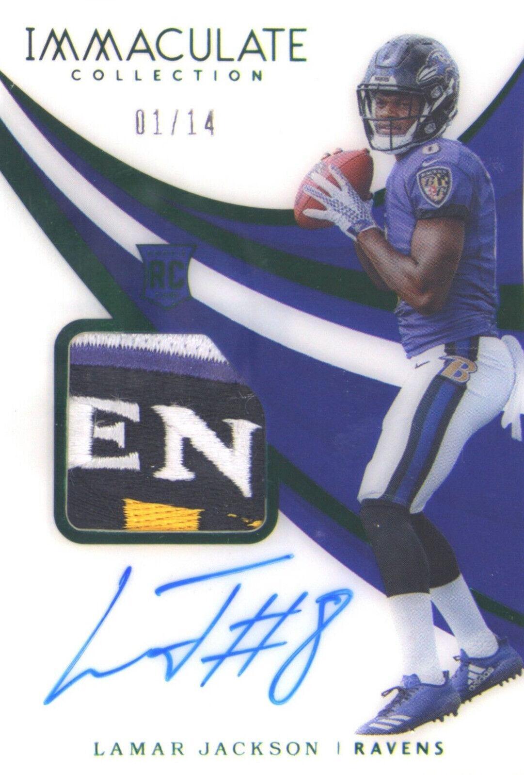 2018 Panini Immaculate Collection - Rookie Patch Autographs Lamar ...