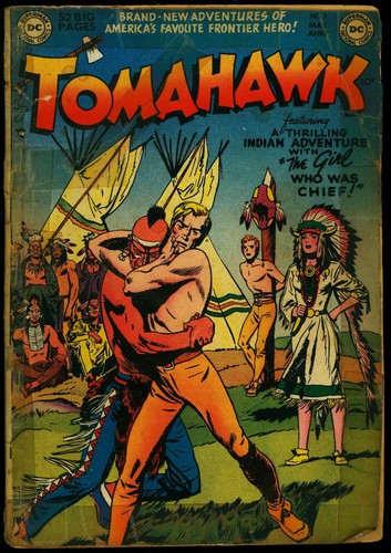 Tomahawk #5 1951- DC Western- Indian Fight cover F/G | eBay