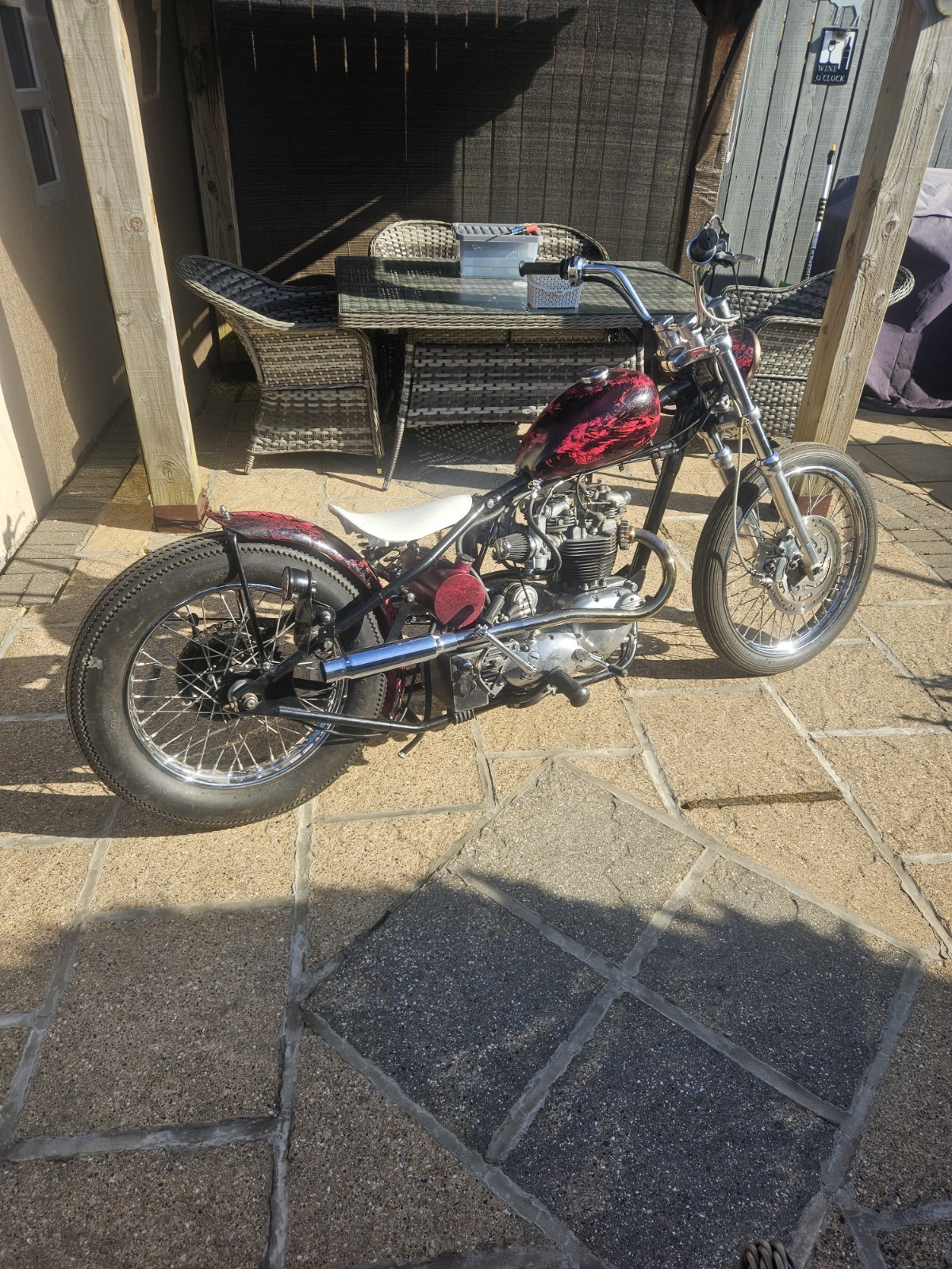 1972 Triumph Tr6c Chopper Bobber Hardtail Vintage Classic Desert Sled ...