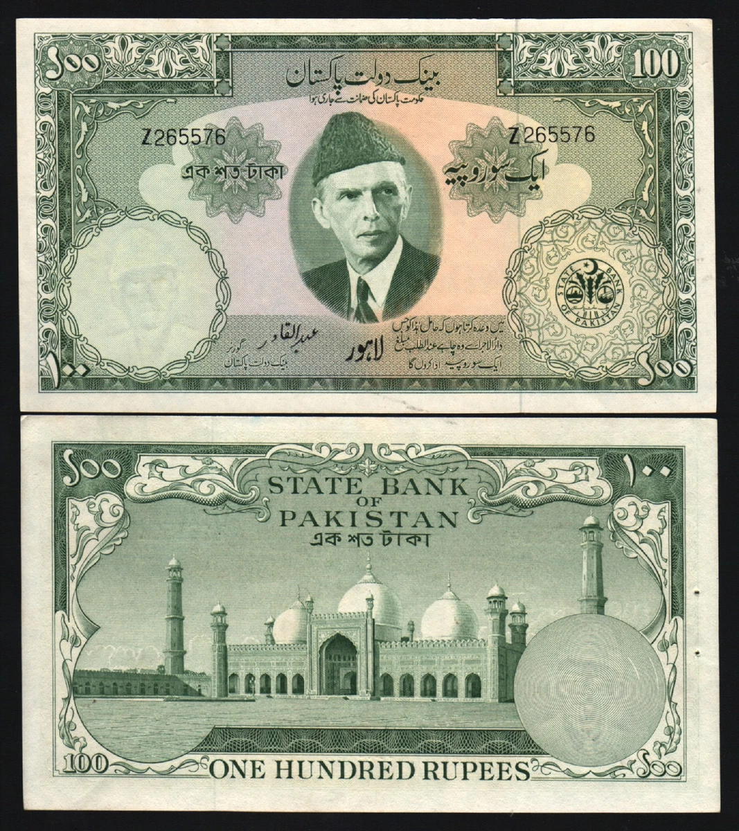 Pakistani Currency Notes 100