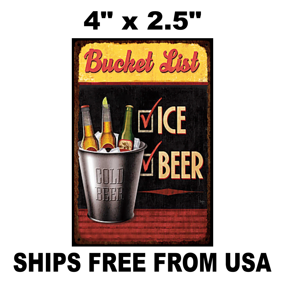 Beer Drinking Bucket List Sticker. Bring Beer, Bring Ice | eBay