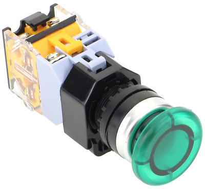 Pushbutton - Green Illuminated Push Button