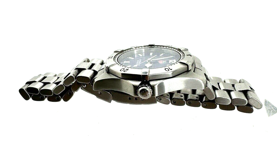 Tag Heuer WK1113 Blue Mens Watch Professional Silver Sport Diving 7.75 ...