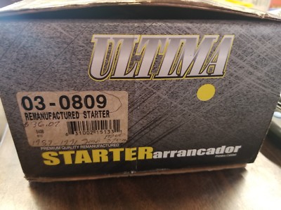 Ultima 03-0809 Remanufactured Starter #18JS-1901-B10 | eBay