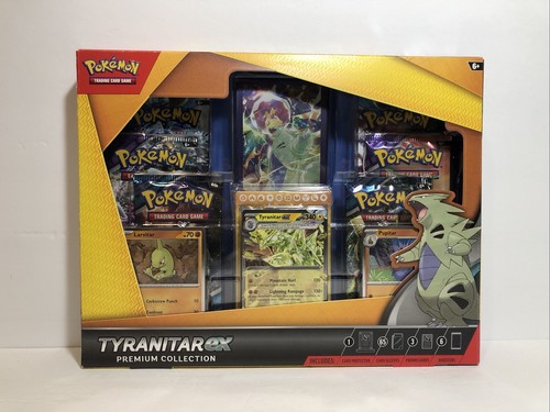 Pokemon TCG Tyranitar EX Premium Collection Box - 6 Booster Packs NEW ...